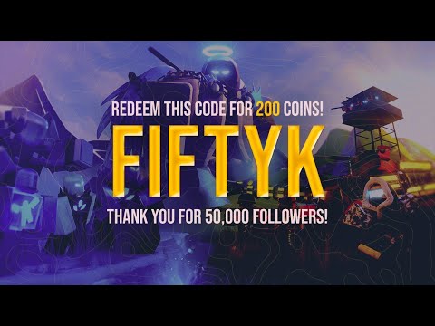 NEW TDS Code For Hitting 50,000 Followers On Twitter! | Roblox Tower Defense Simulator