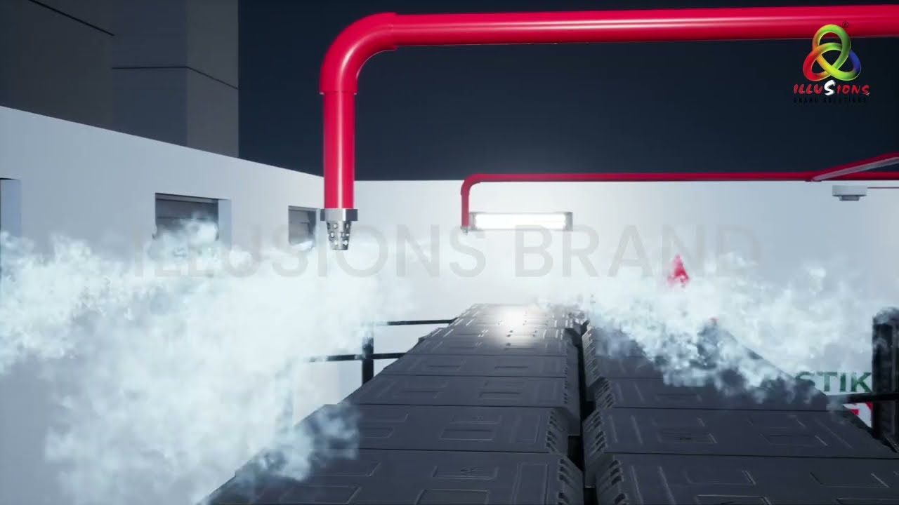3D animation Video of Fire Extinguishing System / fire extinguisher safety video