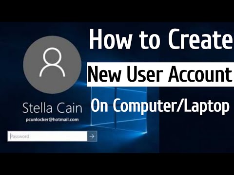 How to Create New User Account on Computer/Laptop Or Windows || TECH CAT
