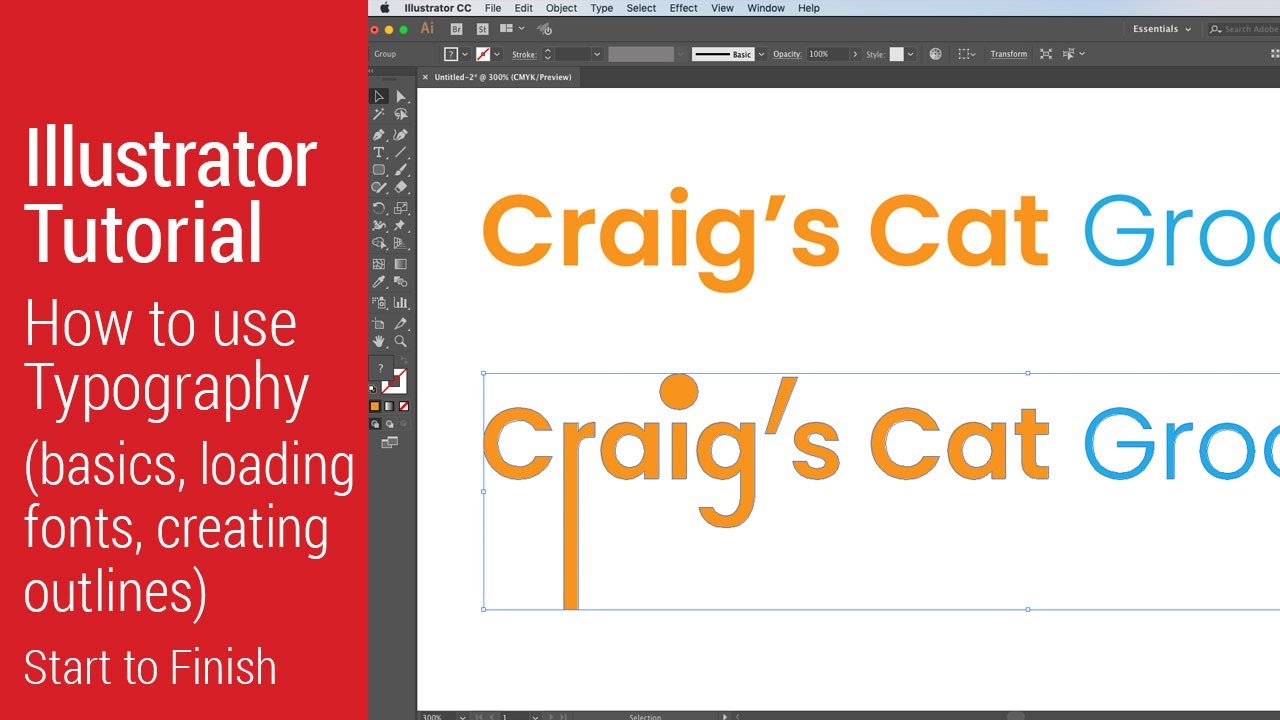 Illustrator Tutorial - Typography Basics