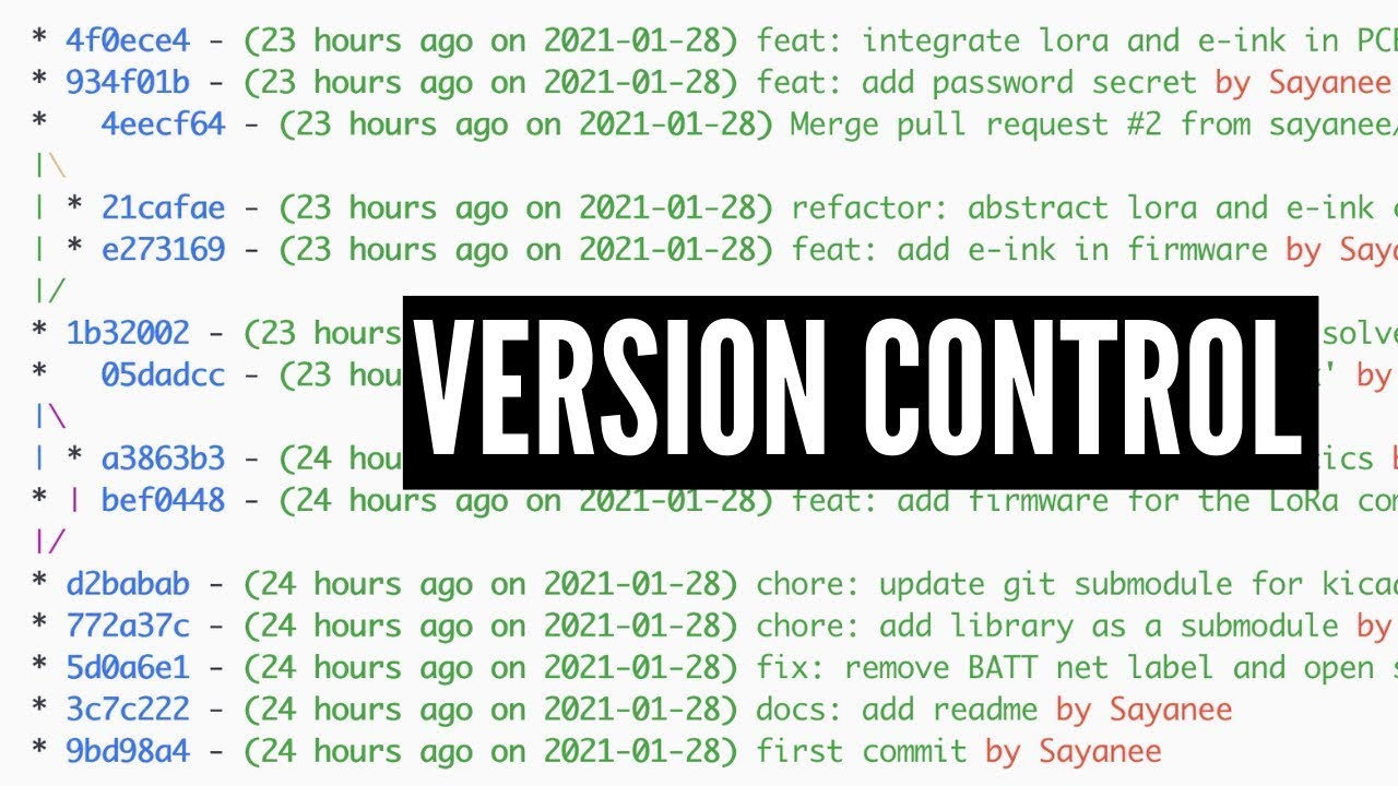 Version control for hardware developers // Git, GitHub, KiCad