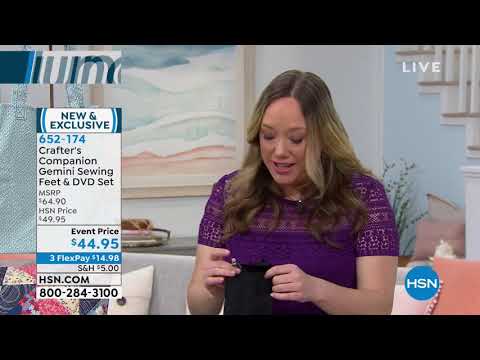 Crafter's Companion Gemini Sewing Feet and DVD Set