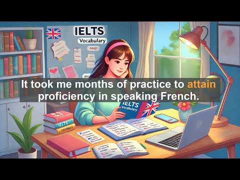 IELTS 6.5 Vocabulary Lesson: Attain - Meaning, Common errors, Synonyms and Antonyms