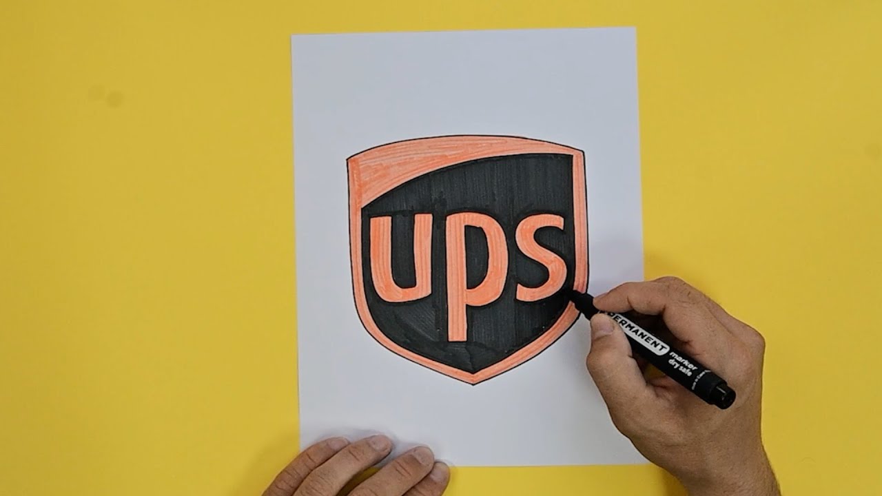 How to draw UPS Logo