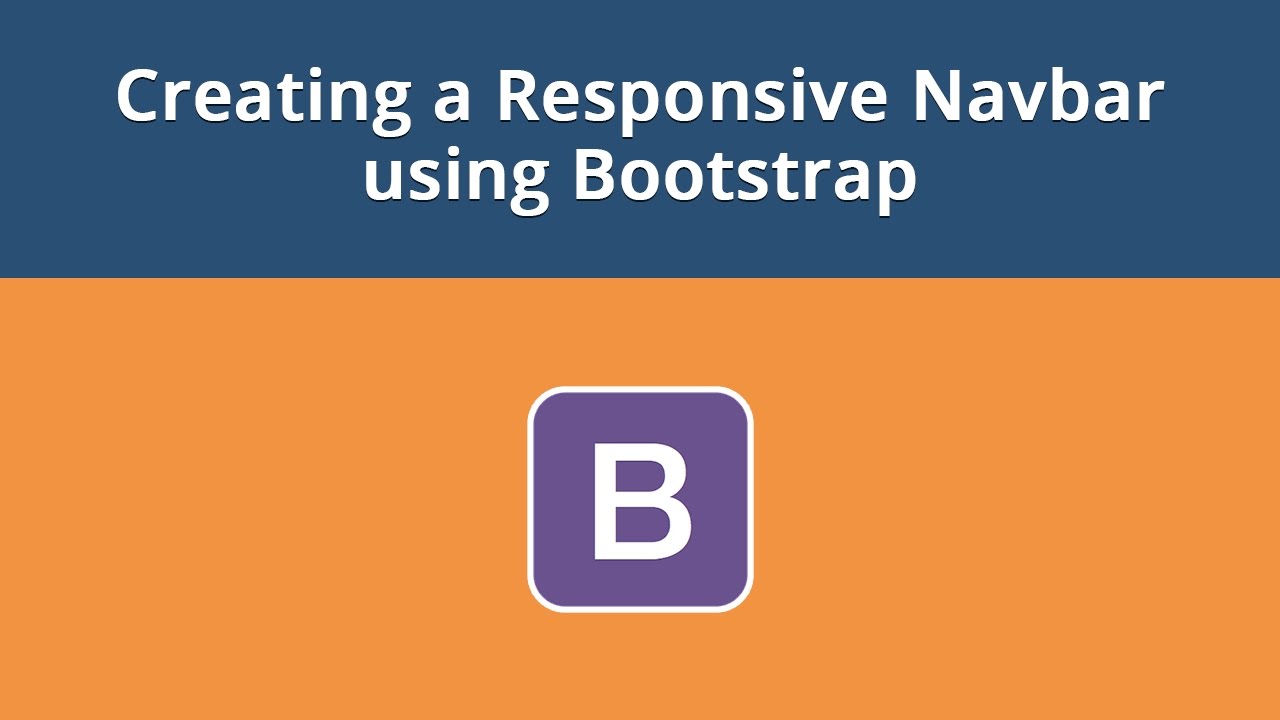 Creating a Responsive Navbar using Bootstrap