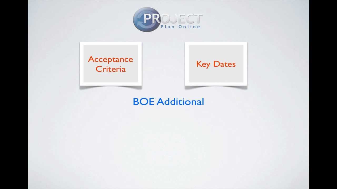 Basis of Estimate (BOE)
