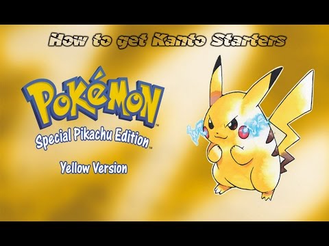 How to get Bulbasaur, Charmander and Squirtle in Pokemon Yellow! (No Trades)