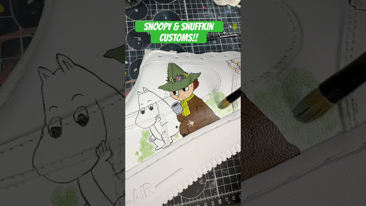 Snoopy & Snuffkin Customs✨🌿AVAILABLE TO PURCHASE NOW THROUGH MY ETSY LINKED IN MY BIO!!😄 #artist