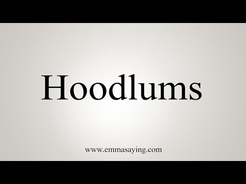 How To Say Hoodlums