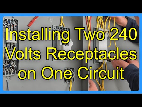 Installing Two 240 Volts Receptacles on One Circuit