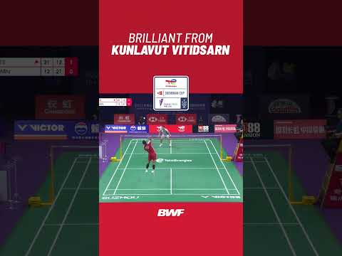 Brilliant from Kunlavut Vitidsarn #shorts #badminton #BWF