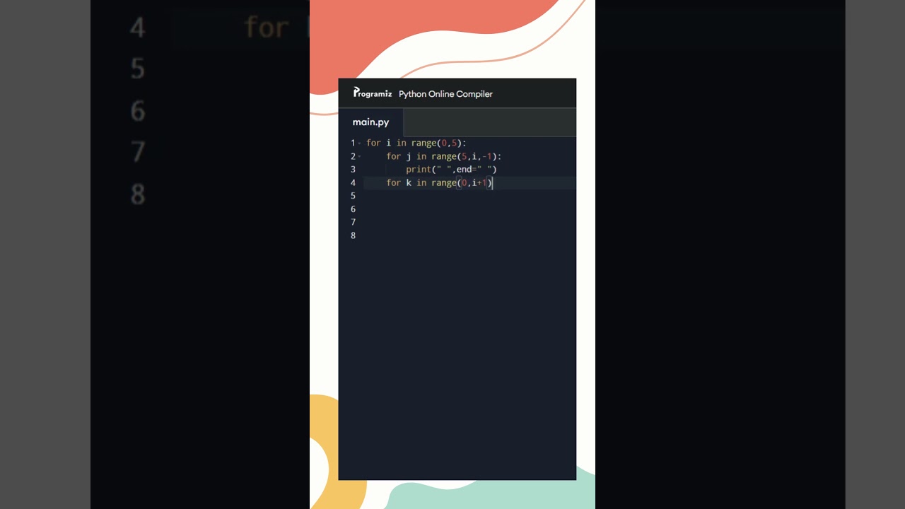 Python Pyramid Pattern with Alphabets