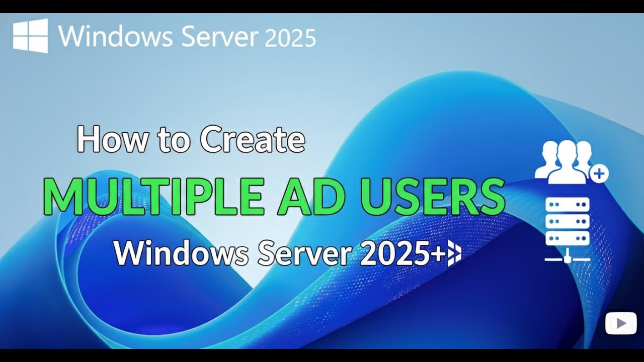 Create multiple Active Directory AD users in bulk using PowerShell script with a CSV file