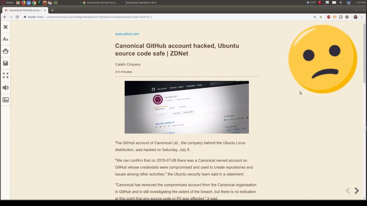 Breaking: Canonical GIthub Hacked