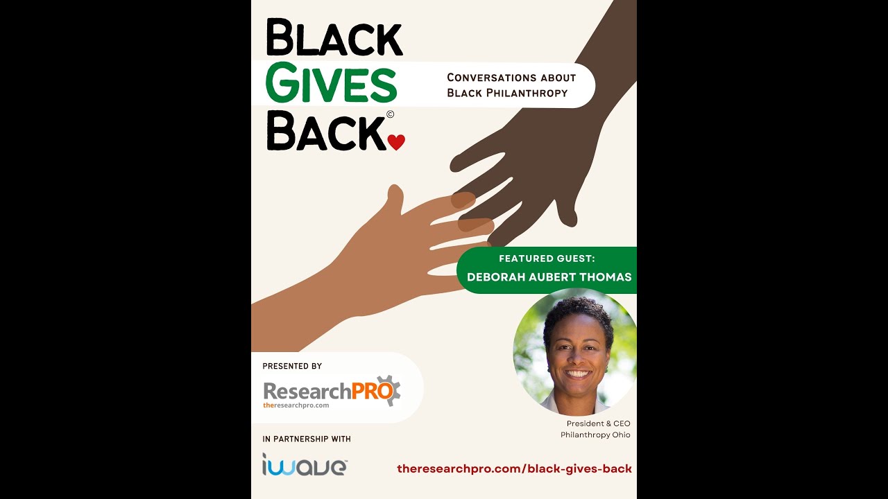 ResearchPRO's Black Gives Back Conversation with Deborah Aubert Thomas