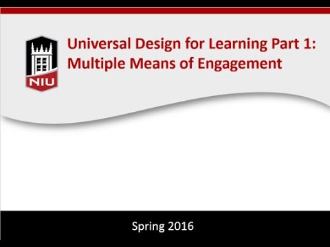 UDL Part I: Multiple Means of Engagement