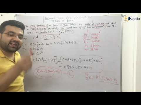 Previous year numericals - Design of Beams - Concrete Structures - GATE Video Lecture - Concrete ...