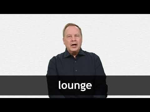 How to pronounce LOUNGE in American English