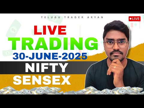 LIVE TRADING NIFTY50 AND SENSEX | 30 JUNE | #nifty50 #banknifty #livetrading #thetradingfemme