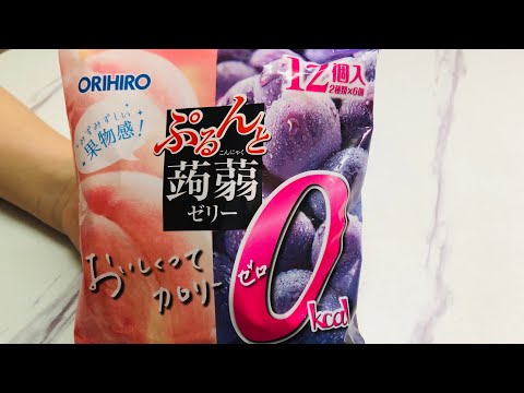 Peach and grape jelly Orihiro #jelly #review #asmr