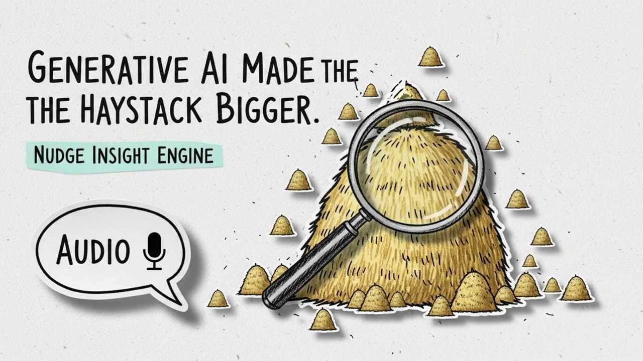 Generative AI Made the Haystack Bigger. Interpretive AI Finds the Needle. | Nudge Insight Engine