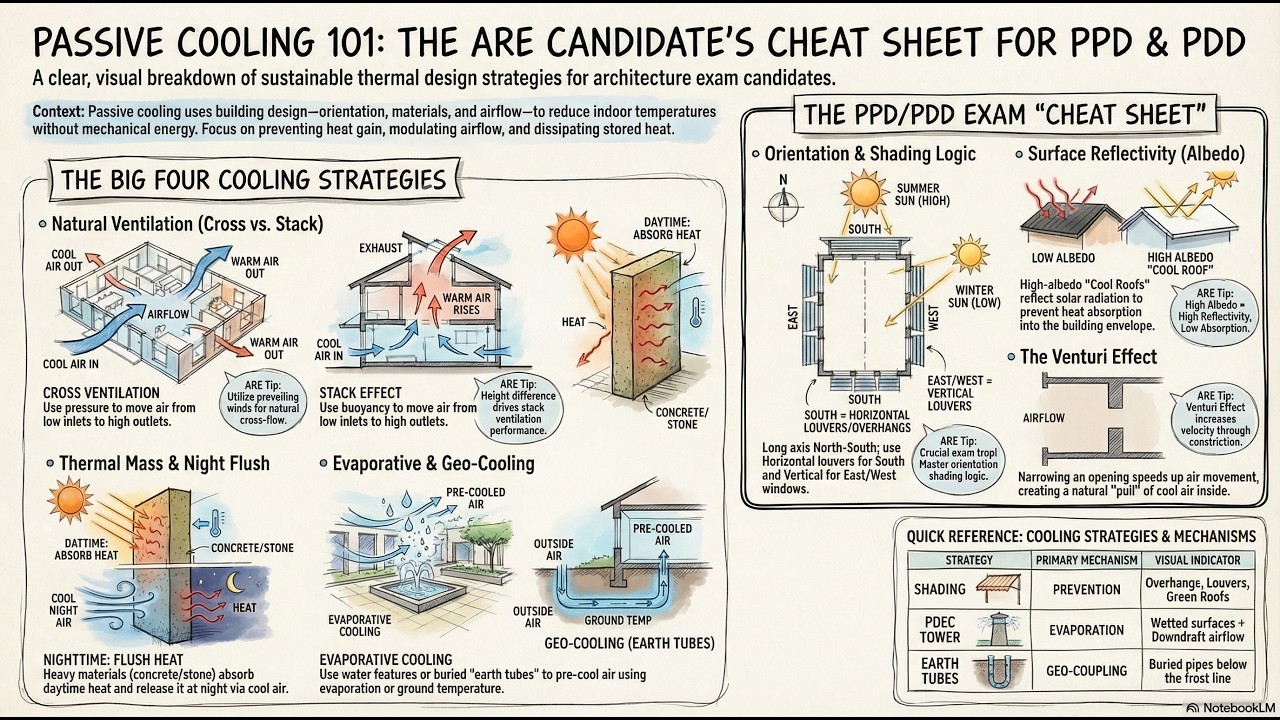 ARE Exam Prep: Passive Cooling for PPD & PDD | ARE Lab