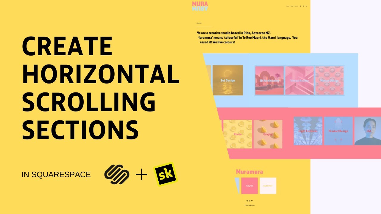 How to Create Horizontal Scrolling Sections on Squarespace