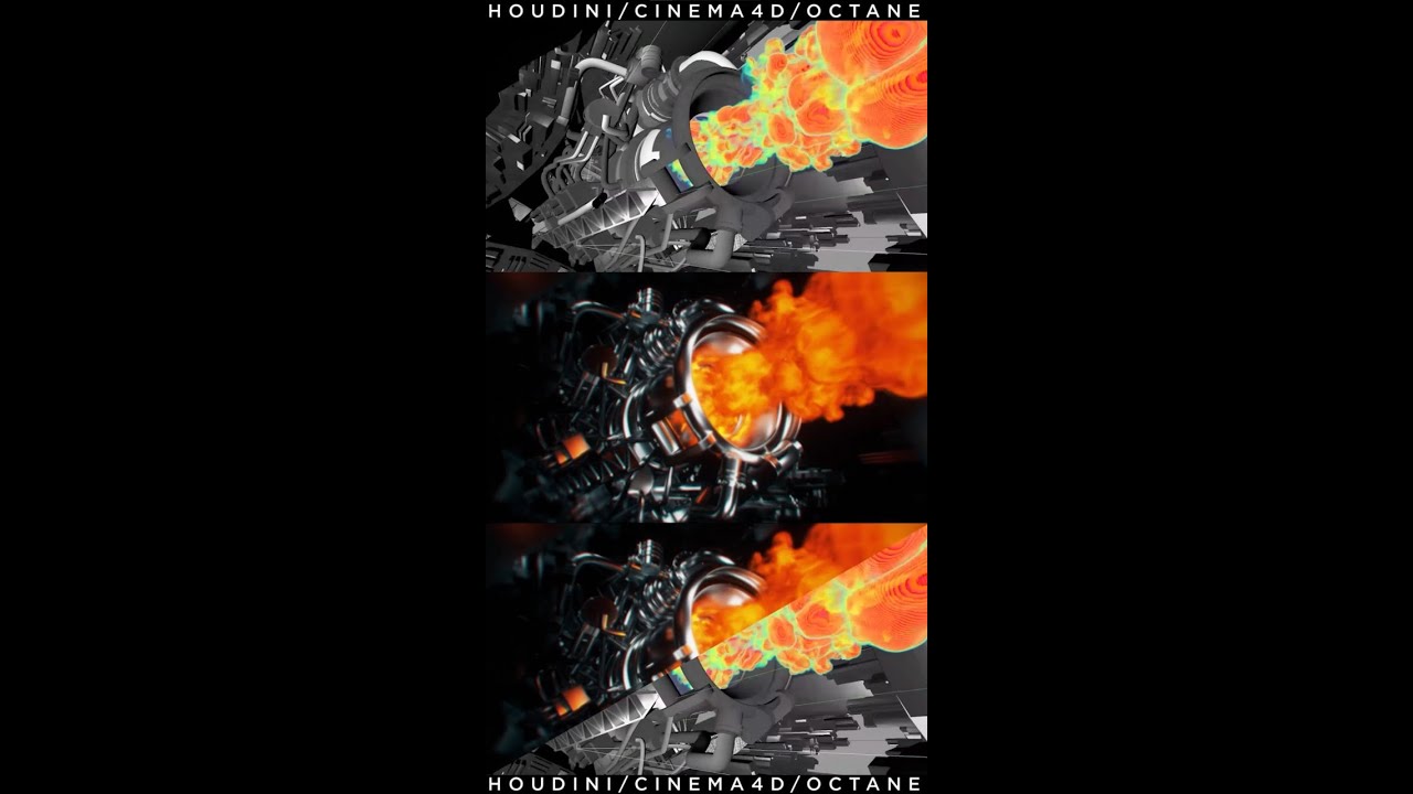 RedBull (Cinema4D, Octane Render, Houdini, After Effects)