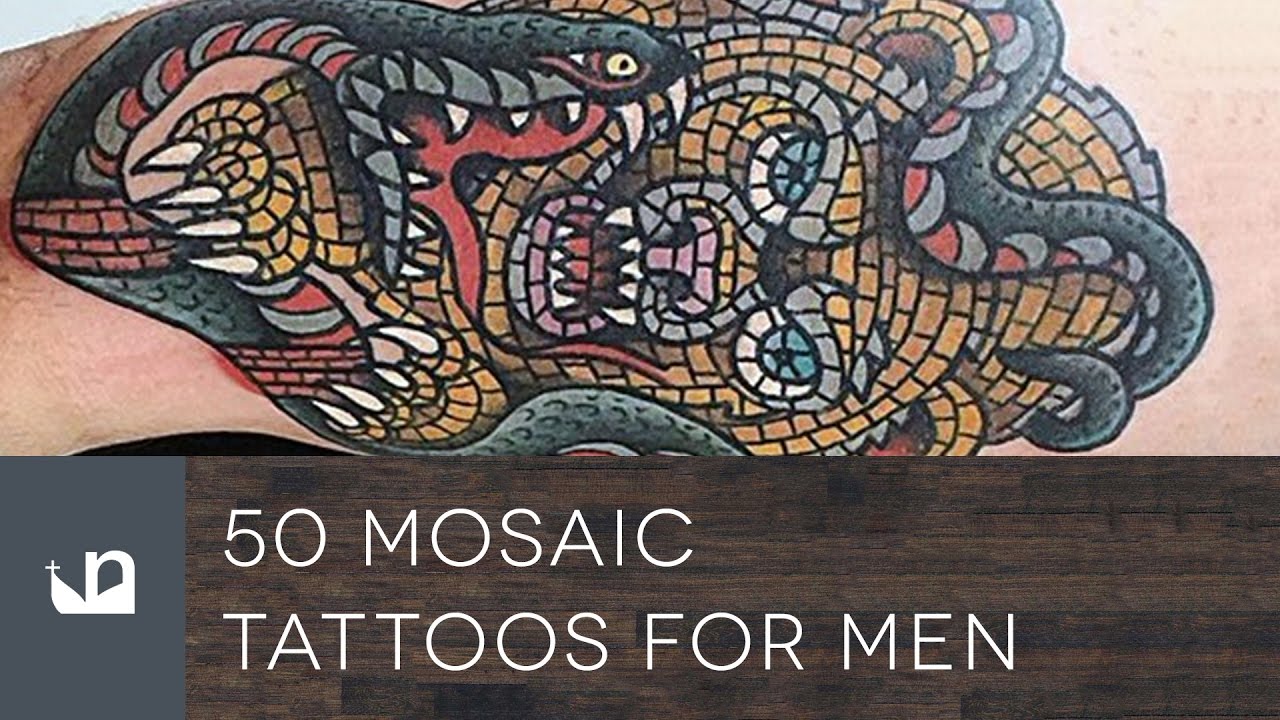 50 Mosiac Tattoos For Men