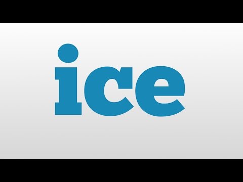 ice meaning and pronunciation