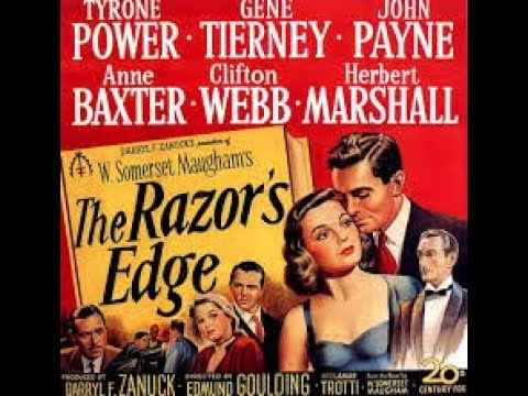 Tyrone Power, Gene Tierney & Anne Baxter in W. Somerset Maugham's "The Razor's Edge" (1946)