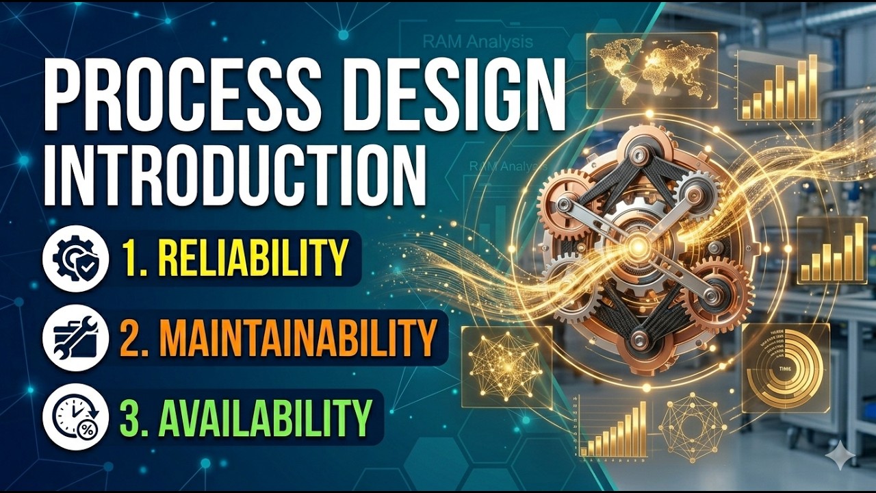 Introduction to process design: Reliability, maintainability and availability