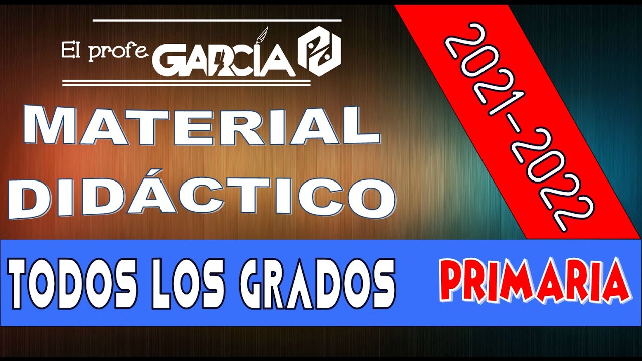 Material Didáctico Primer Trimestre Primaria 2021-2022 #suscribete #elprofegarciadiaz