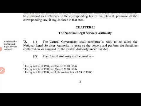Legal Services Authority Act 1987, Chapter II, Part 1 #MPDLAO
