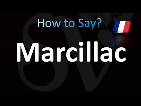 How to Pronounce Marcillac (French)