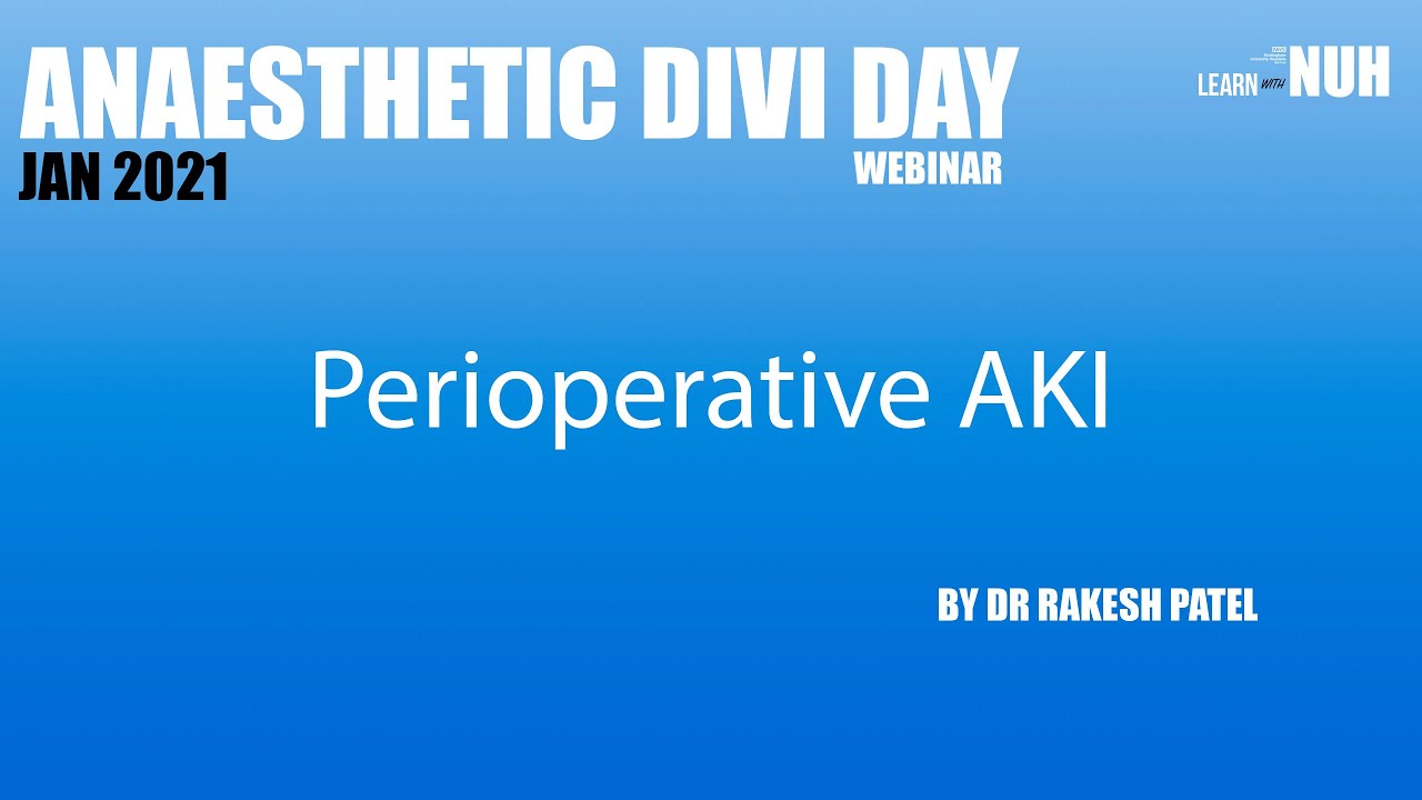 Preioperative AKI