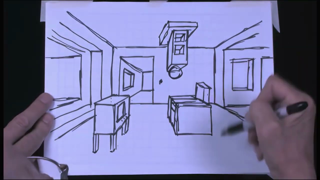 One-Point Perspective Drawing | How to Draw Using Perspective with Dick Termes