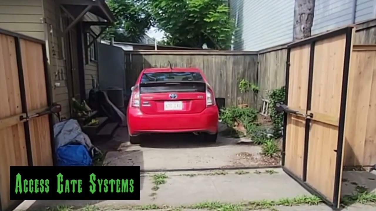 Automatic Double-Wood Swing Gate