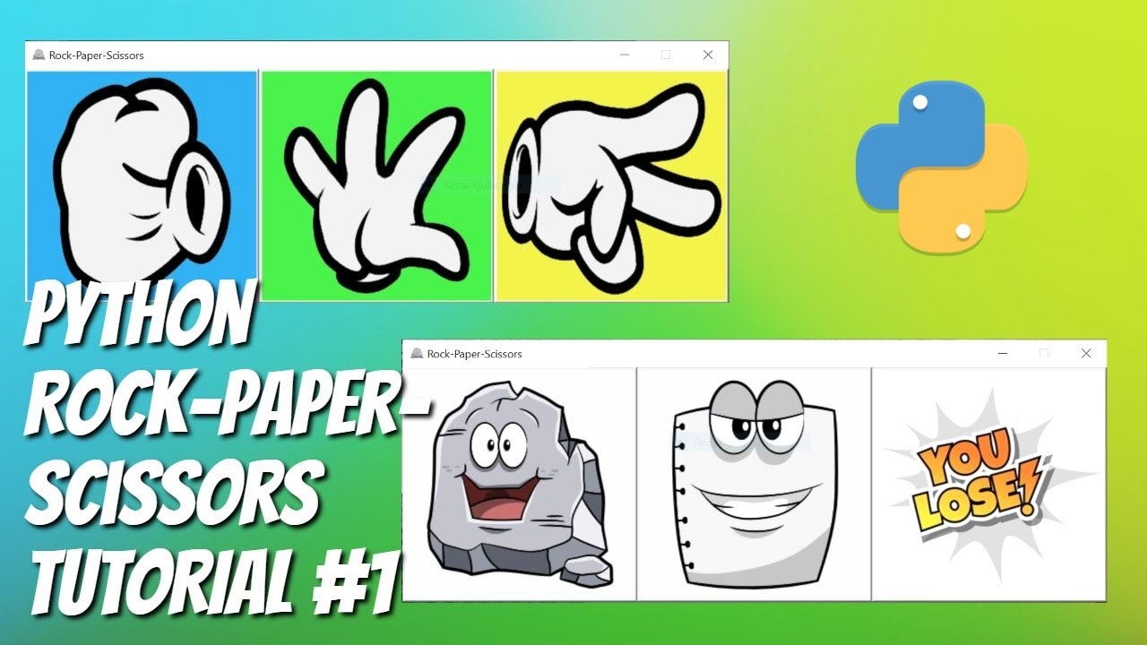 Python / Tkinter - Rock Paper Scissors Game Tutorial for Beginners - Part 1/3