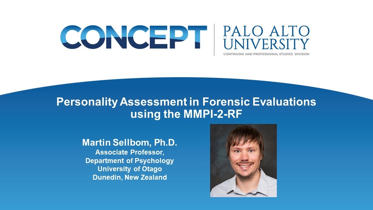 Forensic Evaluation using the MMPI-2-RF | Self-paced training program with Dr. Martin Sellbom