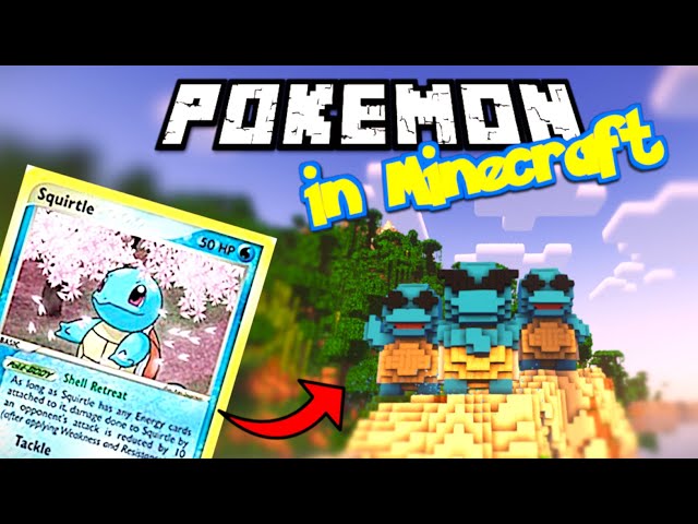 Squirtle & Squirtle Squad! (~18 blocks tall) - Relatively small and ...