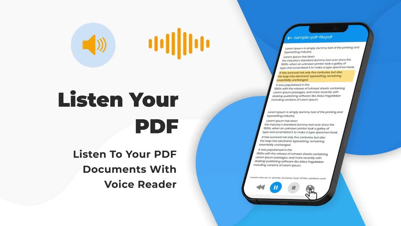 Listen your Pdf files