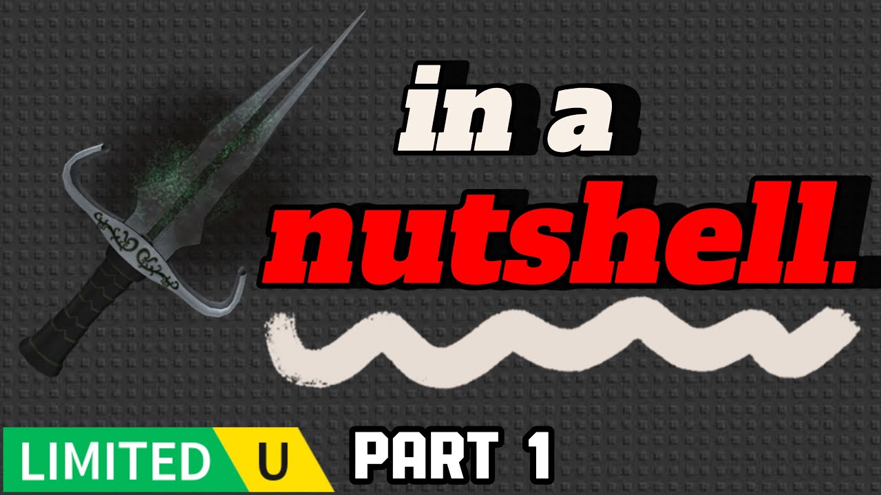 Roblox Limiteds in a nutshell (Ghostfire Dagger)