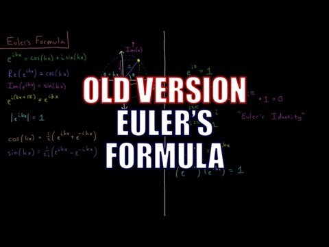 PChem Math 1.20 - Euler's Formula (Old Version)