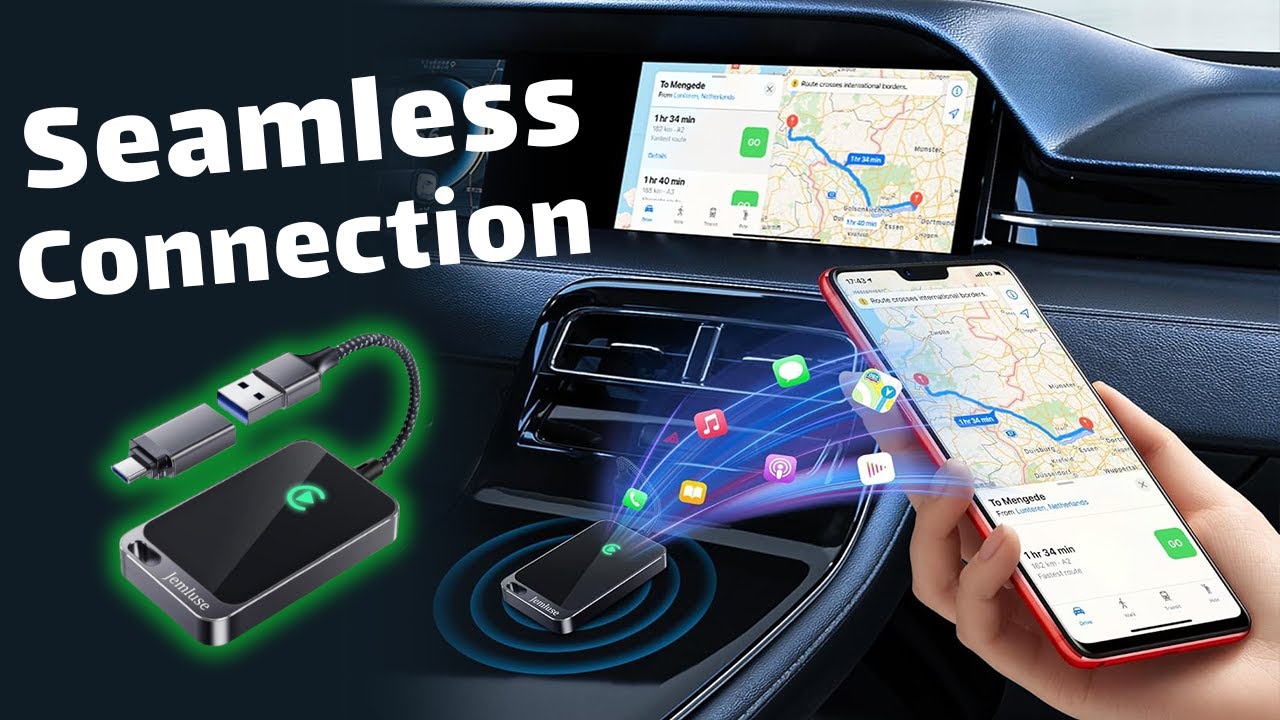 Upgrade Your Drive: Jemluse Wireless CarPlay Adapter Review (2024 Upgraded)