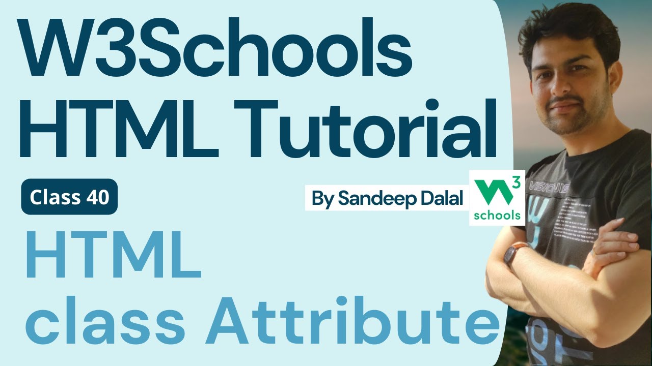 HTML Tutorial - HTML class Attribute - W3Schools - In Hindi & English