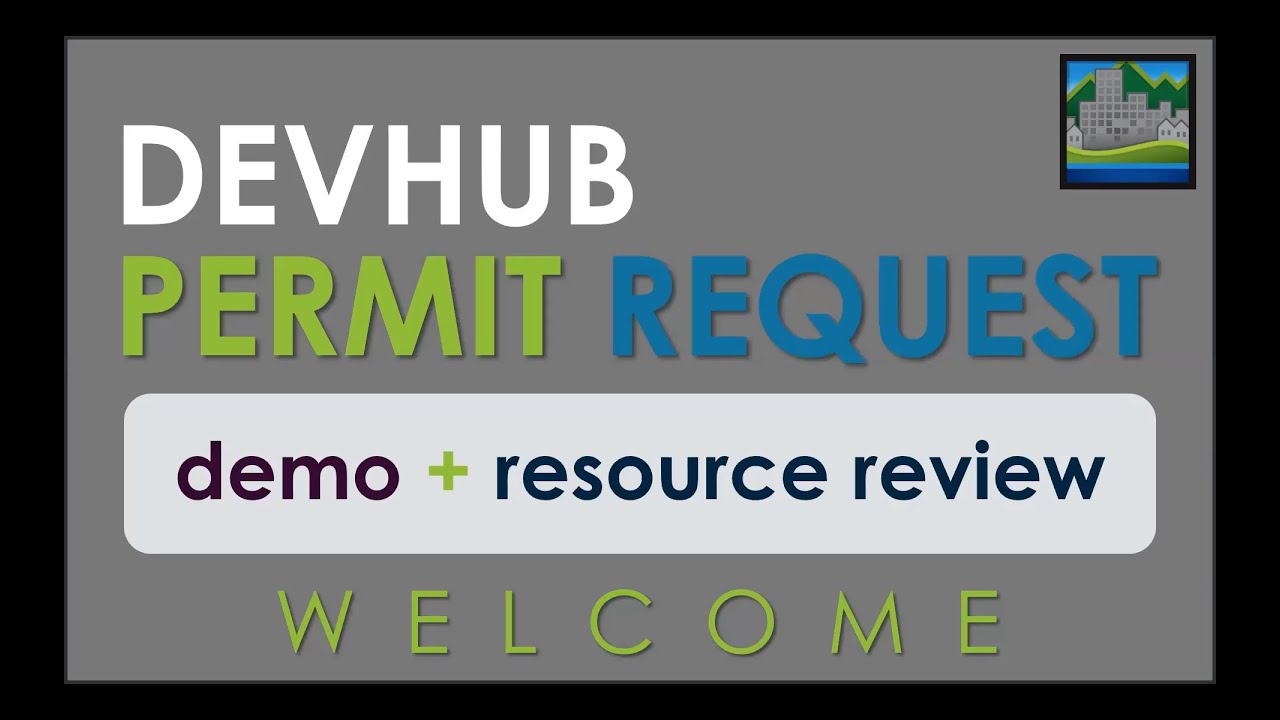 Apply for permits online: DevHub Permit Request Training