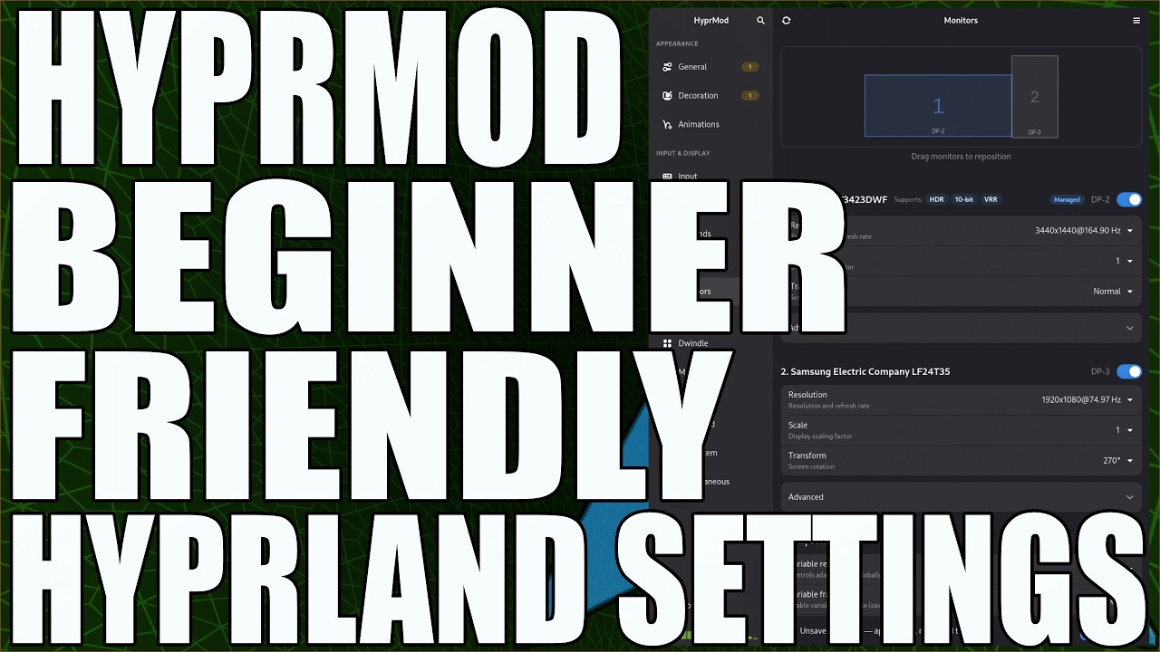 Hyprmod a Beginner Friendly Hyprland Settings Tool