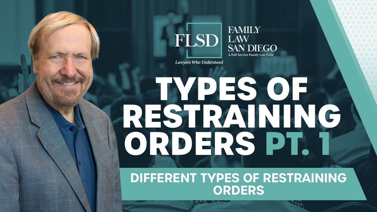 3 Minutes of CA Family Law- Types of Restraining Orders pt. 1