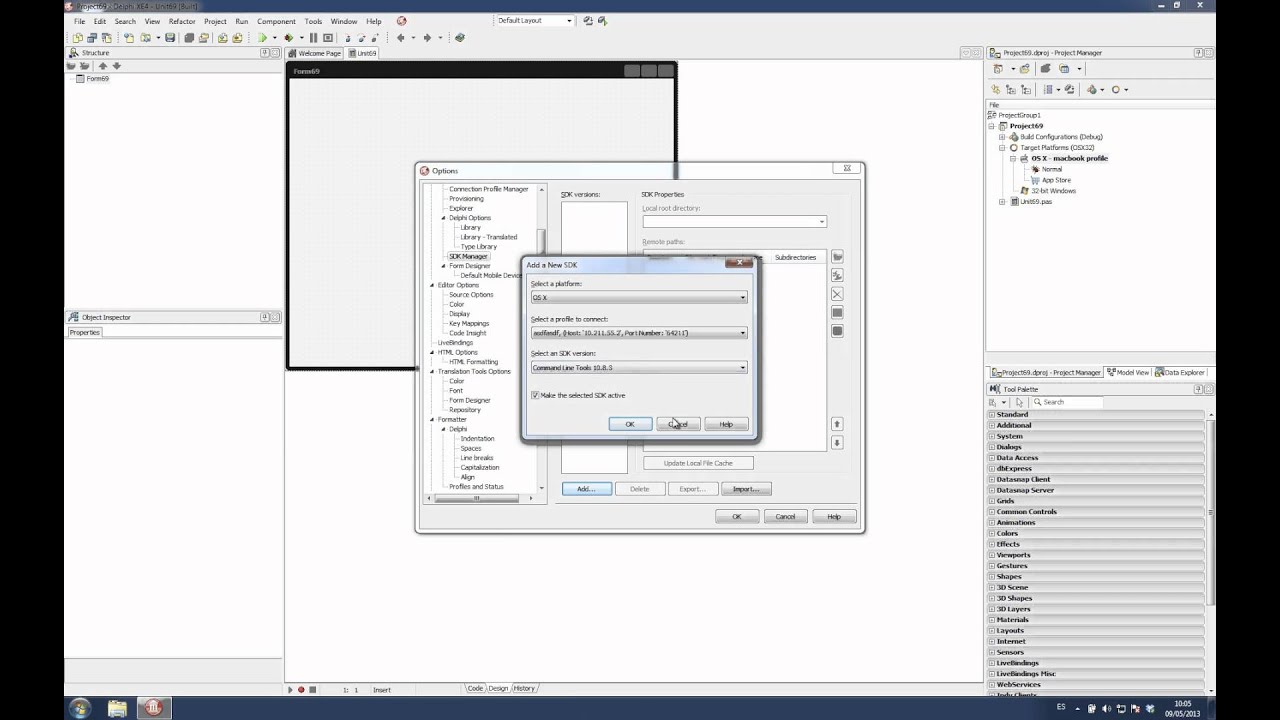 RAD Studio XE4 - What's new in the IDE (VI) - Connection Profiles